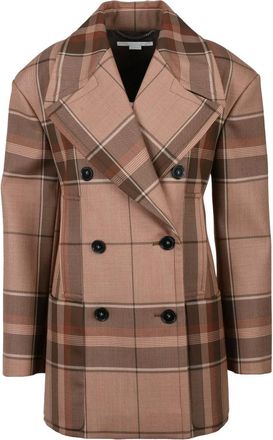 Stella McCartney Femme, Manteaux, Brun, Taille: 36 FR Manteau crois&eacute;