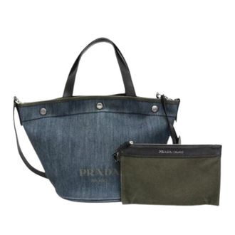 Prada Pre-owned 1Bg244 Schultertasche - - Pre-owned - Damen - Blau - ONE SIZE