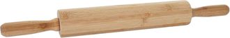 Mendler Teigrolle HWC-B71, Nudelholz Wellholz Ausroller Rollholz Teigwalze Teigausroller Holzroller Holzwalze, Bambus 44x5cm
