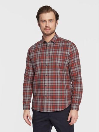 Sisley Hemd 5MQWSQ01A Rot Regular Fit
