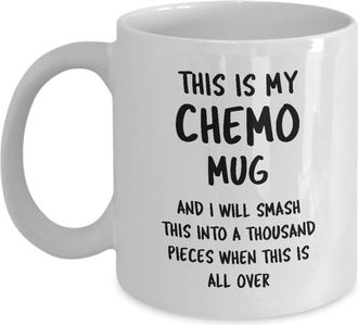 Not Applicable Clothing Tasse drôle de chimio - je briserai ceci en Mille morceaux quand ce sera fini - lutte contre le Cancer chimiothérapie Inspiration Nouvelle idée Cadeau