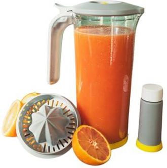 Pika Carafe sous vide avec presse agrume int&eacute;gr&eacute; : Carafe 1L + pompe sous vide + presse-agrumes