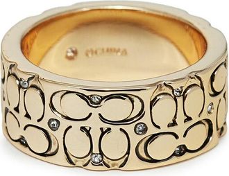 Coach Ring 37341908GLD230 Goldfarben