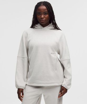 lululemon Sweat à capuche oversize en velours pour Femmes - Gris - Taille XL
