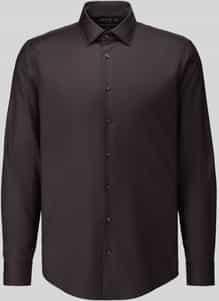 Jake*s Slim Fit Businesshemd mit Kentkragen