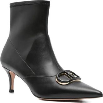 Twin-Set Stiefel - Pointed Toe Ankle Boots - Gr. 36 (EU) - in Schwarz - für Damen