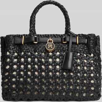 Tommy Hilfiger Henkeltasche aus echtem B&uuml;ffelleder Modell AMERICAN ICON MINI TOTE