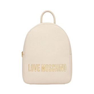 Love Moschino Polyethylen-Rucksack mit mehreren F&auml;chern und verstellbaren Tr&auml;gern - - Bags - Damen - Beige - ONE SIZE