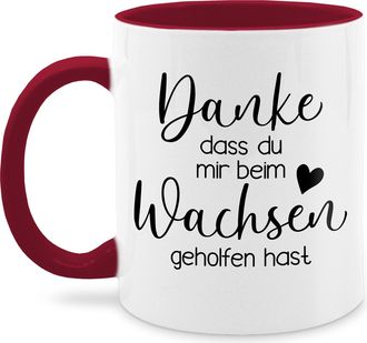 Shirtracer Tasse Tassen 325ml - Erzieher - Danke dass du mir beim Wachsen geholfen hast - Geschenk Erzieherinnen Abschiedsgeschenk Kindergarten Kinderkrippe - 32