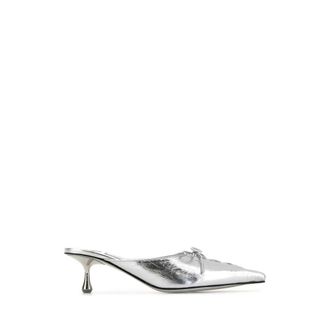 Jimmy Choo London Femme, Chaussures, Gris, Taille: 38 EU Mules &agrave; talon chaton et bout pointu