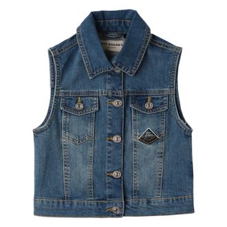 Roy Rogers Femme, Vestes, Bleu, Taille: 42 FR 7750 Gilet Non Imbottiti