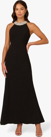 Adrianna Papell Abendkleid Beaded Halter Gown Glamourös, schimmernd, stilvoll