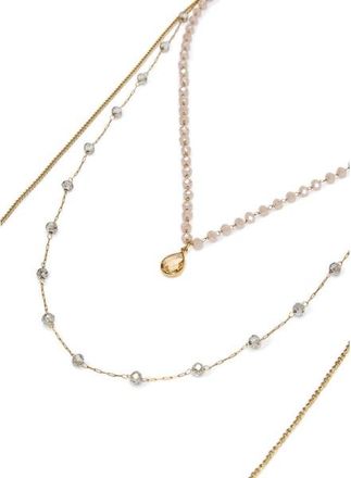 Au Printemps Paris Collier trois rangs &agrave; perles