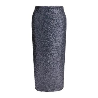 Semper Pailletten-Bleistiftrock - - Skirts - Damen - Grau - S