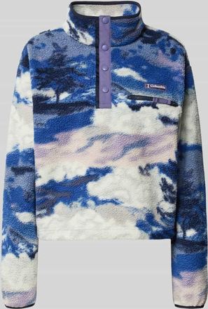 Columbia Fleeceshirt mit Stehkragen und Label-Patch Modell Helvetia II