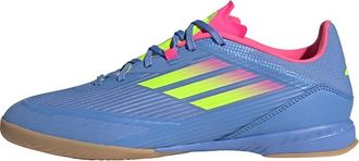 adidas Unisex F50 League IN Fußballschuh Blue Fusion/Lucid Lemon/Lucid Pink 43 1/3