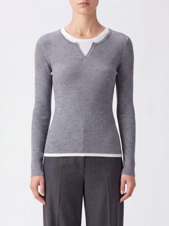 Eleh Pull col rond slim fit &agrave; manches longues en laine paillet&eacute;e
