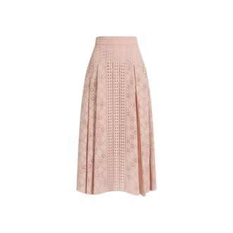 Alberta Ferretti Femme, Jupes, Rose, Taille: 40 FR Sangallo Lace Long Skirt