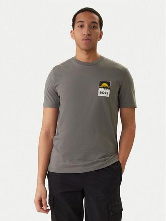 HUGO BOSS T-Shirt Plain 50556023 Grau Regular Fit