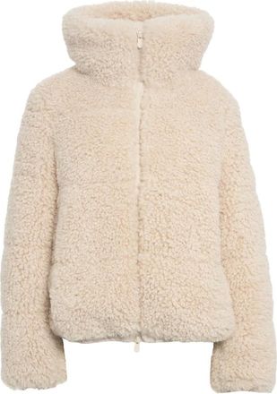 Save The Duck Femme, Vestes, Beige, Taille: 38 FR Veste Beige en Fausse Fourrure Aw25