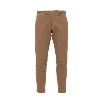 Pantaloni Torino Kamel Ma&szlig;geschneiderte Hose Baumwolle Gabardine - - Trousers - Herren - Braun - XL