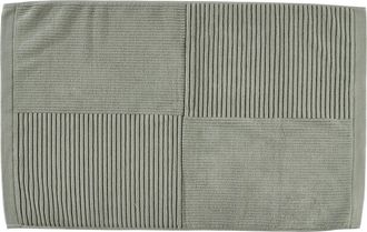 Zone Denmark Classic Badematte, Badteppich rutschfest, Duschvorleger f&uuml;rs Badezimmer aus 100% Baumwolle, Waschbar, 80 x 50 cm, Eucalyptus