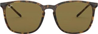 Ray-Ban unisex, Accessoires, Brun, Taille: 56 MM Lunettes de soleil carr&eacute;es