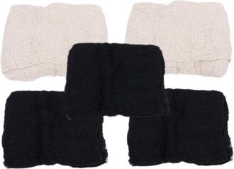 SOLUSTRE 5 Stück Teiliges Halloween Party Dekorationsset Gruseliges Mulltuch Schwarz und Weiß Leicht Hängbar Wetterfestes Outdoor Spukhaus Zubehör für Türen Fe