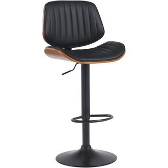 Clp Barhocker Clawson Kunstleder walnuss/schwarz schwarz