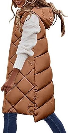 Generic 2026 Vestes &agrave; capuche solides &agrave; capuche longueur moyenne veste gilet mince cardigan manteau, a, XL