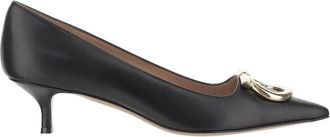 Ferragamo Hohe Schuhe - Gancini Maxi Pumps - Gr. 8_5 - in Grau - für Damen