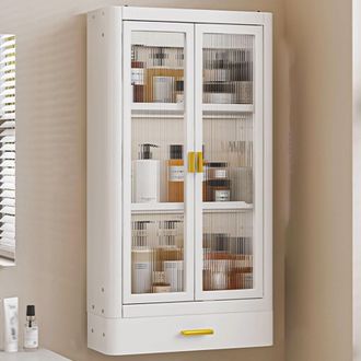 Generic Mehrzweckschrank Werkstatt Metallschrank Tragkraft: 25 Kg H&ouml;henverstellbare Regalb&ouml;den Magnetische, Halbtransparente Doppelt&uuml;r Werkzeugschrank Mit Sch