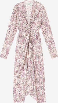 Isabel Marant Robe Zeliha - Femme - &Eacute;cru-violet - Taille 34 - Marant &Eacute;toile
