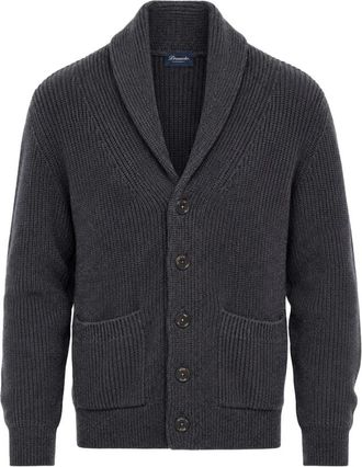 Drumohr D5M419Pnl Cardigan mit Schalkragen - - Knitwear - Herren - Grau - M