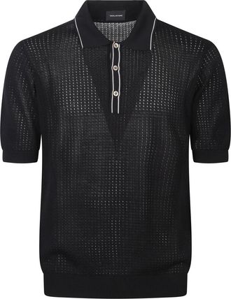 Tagliatore Homme, Pulls, Noir, Taille: 2XL Polo &agrave; motif perfor&eacute;