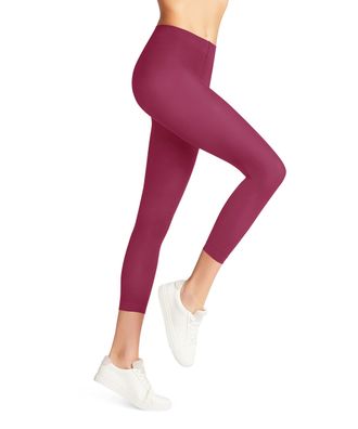 Falke Damen Leggings Pure Matt 50 DEN W LE halb-blickdicht einfarbig 1 St&uuml;ck, Rosa (Hot Coral 8025) neu - umweltfreundlich, S