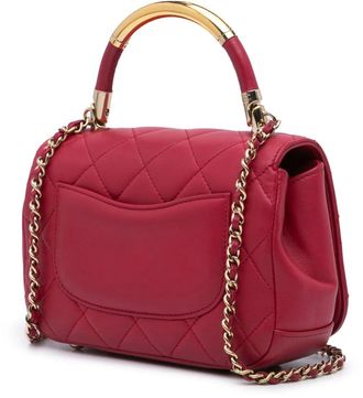 Chanel Hobo Bags - Mini Quilted Lambskin Carry Chic Flap - Gr. unisize - in Gold - f&uuml;r Damen