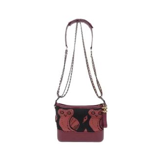 Chanel Pre-owned Gabrielle Canvas Calf Shoulder Bag - Femme - Pre-owned - Rouge - Taille: ONE Size