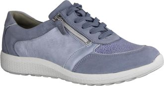 Waldläufer M-IRA Halbschuh, Denver Bronx Minileostretch, sky (hellblau), OrthoTritt, Weite M Blau Gr. 37