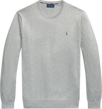 Ralph Lauren Pull &agrave; col rond - Homme - Pulls - Gris - Taille: XL