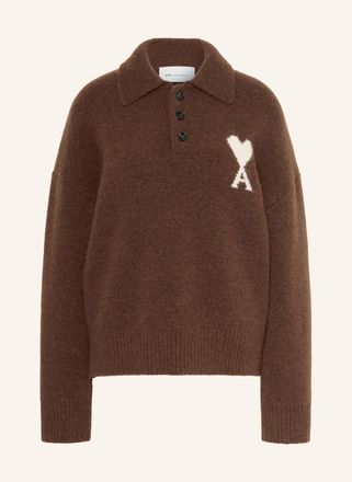 Ami Ami Paris Pullover Mit Alpaka braun