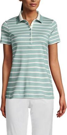 Lands End Supima-Poloshirt, Damen, Größe:40-42 regular, Grün, Baumwolle, by Lands End
