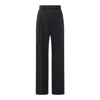 Emporio Armani Femme, Pantalons, Noir, Taille: 42 FR Pantalon en laine