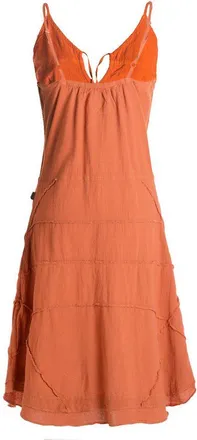 vishes Sommerkleid Damen Kleid Handgewebt Baumwolle Spaghettitr&auml;ger Schn&uuml;rung Alternative Mode, Boho, Hippie, Ethno, Festival