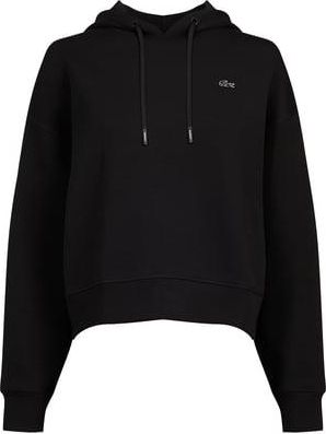 Lacoste Sweat &agrave; capuche oversize &agrave; logo brod&eacute; en coton m&eacute;lang&eacute;