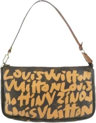 Louis Vuitton Pre-owned Monogram Graffiti Accessory Pouch - Femme - Pre-owned - Brun - Taille: ONE Size