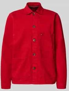 Tommy Hilfiger Regular Fit Hemdjacke aus reiner Baumwolle