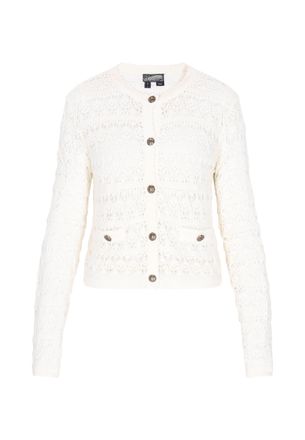 Dreimaster Dreimaster Strickjacke Frauen Wei&szlig;