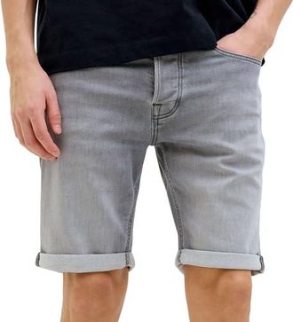 Jack & Jones JJIRICK JJICON I.K. SQ 063 SN Short, Gris Denim, XL