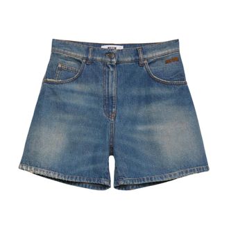 Msgm Msgm, Femme, Shorts, Bleu, Taille: 40 FR Milano Bermudas